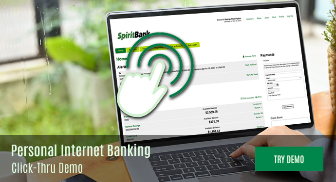 Personal Internet Banking | SpiritBank : SpiritBank